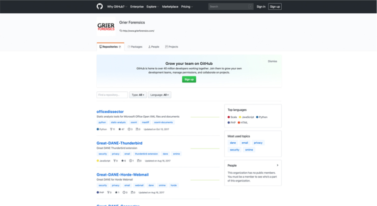 Open Source Grier Forensics Creating Advanced Technology To Defend